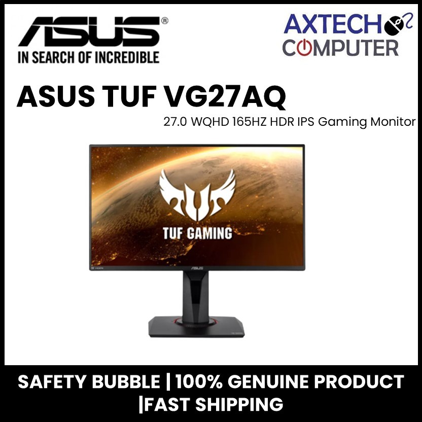 Asus TUF VG27AQ 27" WQHD HDR Gaming Monitor ( HDMI, DP, 3 Yrs Wrty ) | Shopee Malaysia
