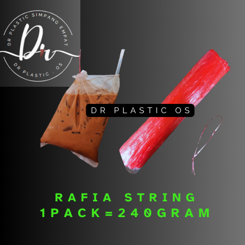 [240g] 18" Tali Rafia / Raffia String / Tali Bungkus Air Ikat Tepi ...