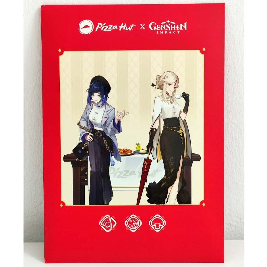 Genshin Impact X Pizza Hut Yelan Premium Set - Notebook, Stickers ...