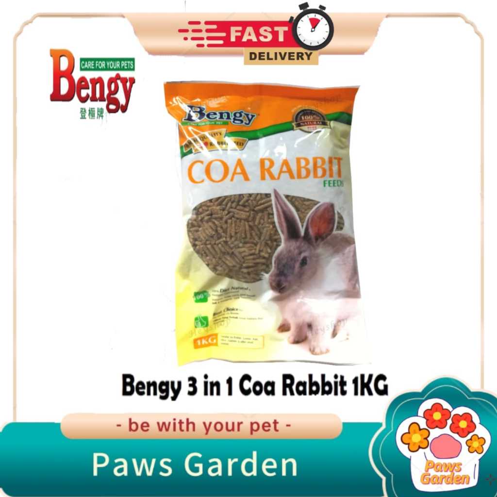 Bengy COA Rabbit Feed High Fiber Quality Rabbit Food Hamster Gerbil ...