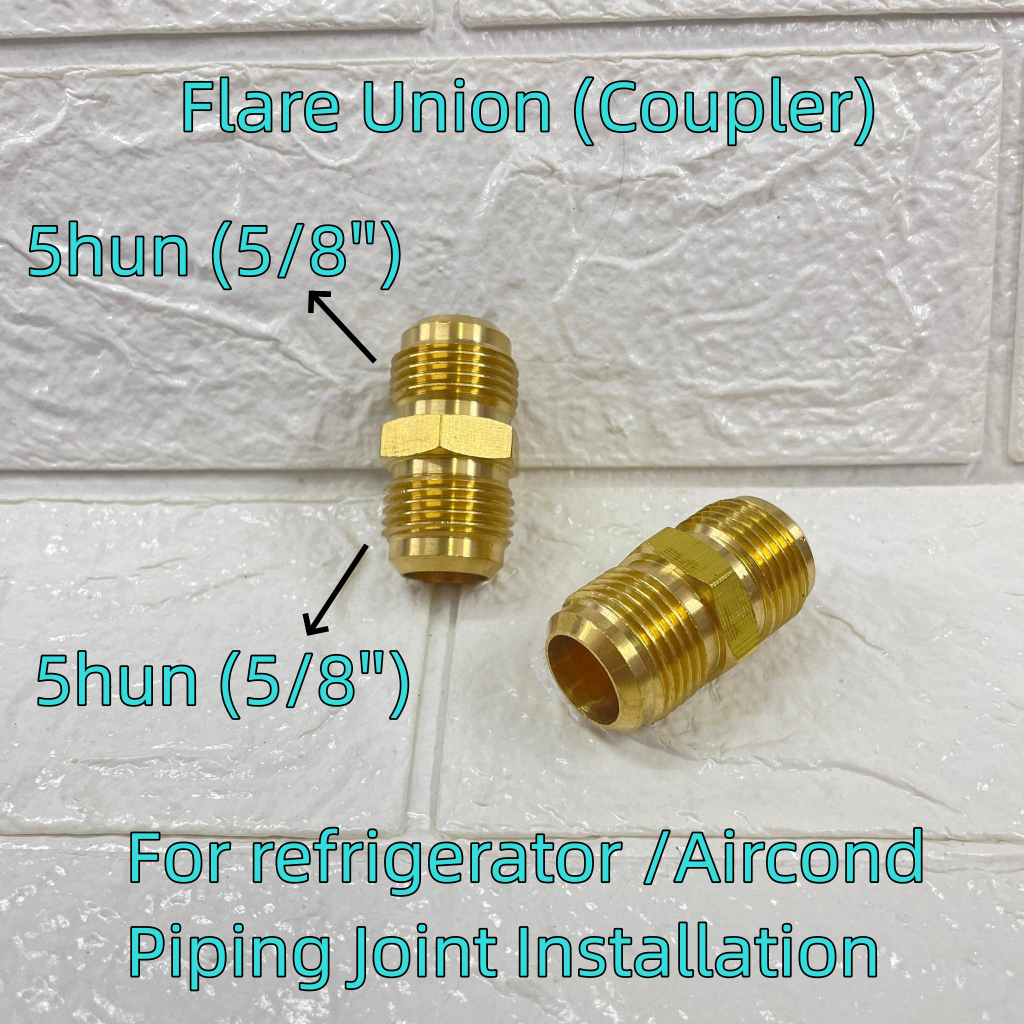 (all in 1) 2pcs copper flare nut + connector & converter joint nut ...