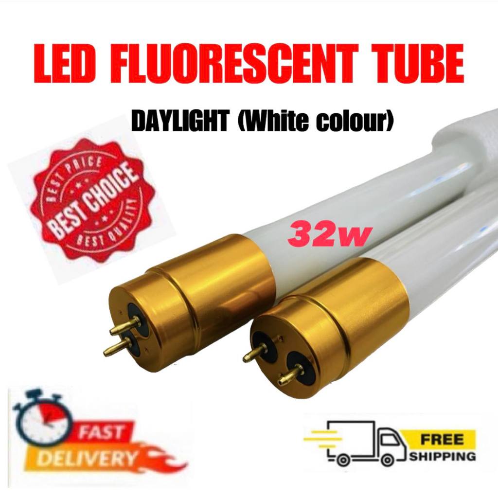 READY STOCKS LED T8 32W FLOURESCENT TUBE / LAMPU PANJANG LED EXTRA BRIGHT 6500K DAYLIGHT ...