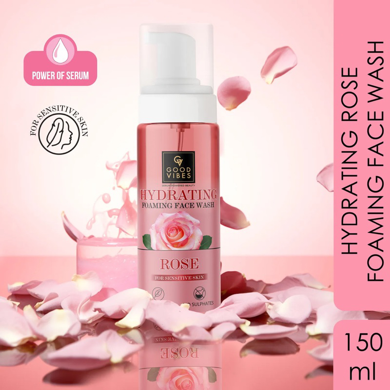 Good Vibes Hydrating Rose Foaming Face Wash 150ml | Shopee Malaysia