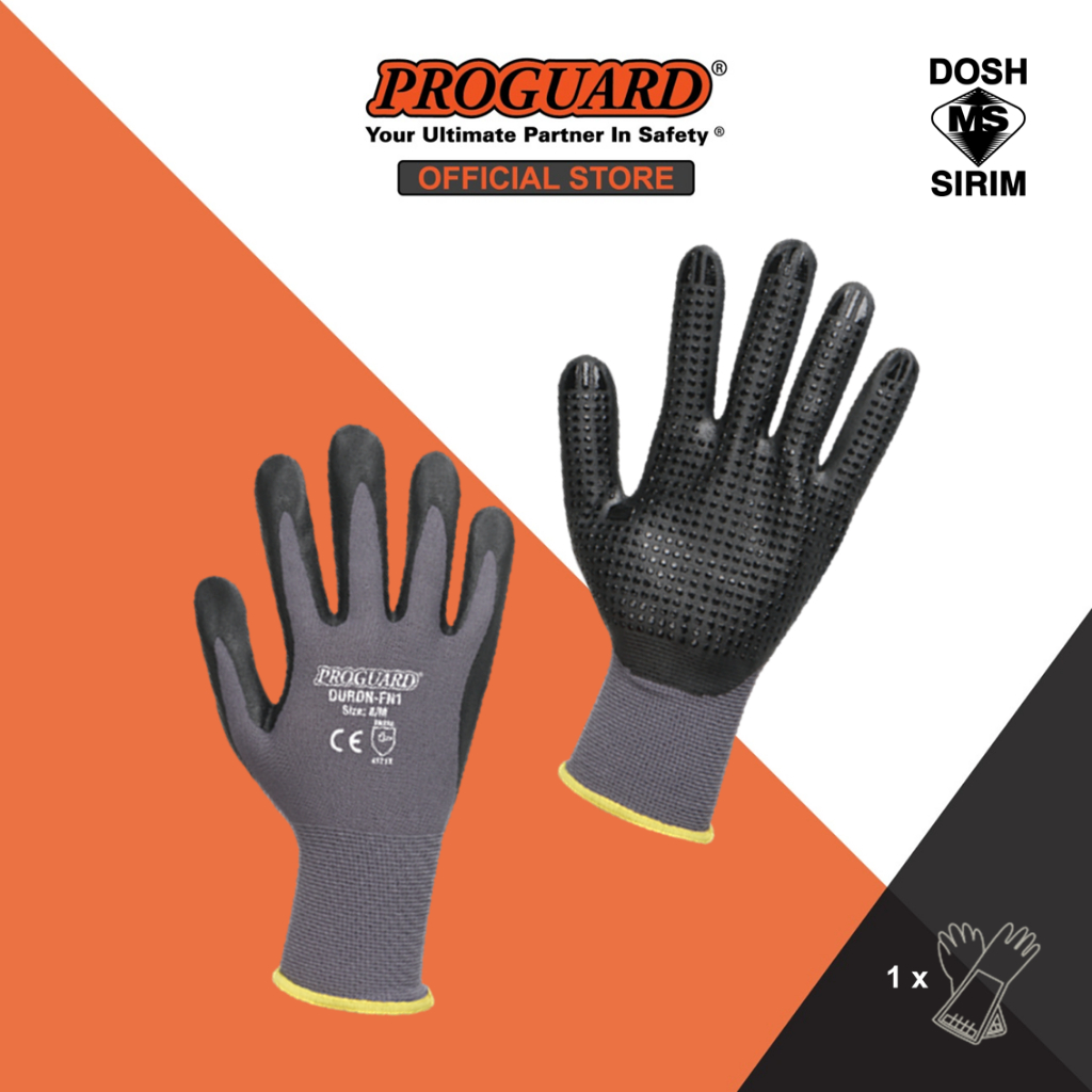 Proguard Duron Microfoam Coated Grip Glove General Glove Excellent Grip ...