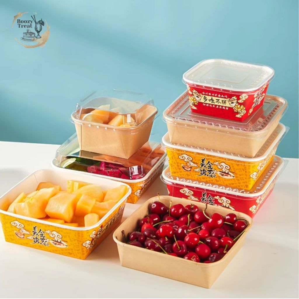 Boozy Treat - Ready Socks! Kraft Take Out Dessert Box with Plastic Lid ...