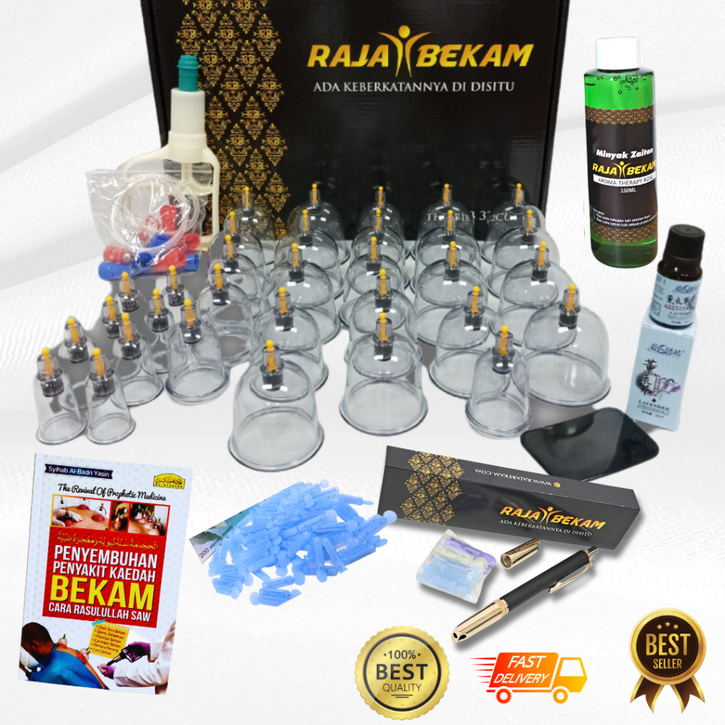 Set Bekam Lengkap Combo Berbaloi Set 12cup / 32cup Local Supplier [FREE ...