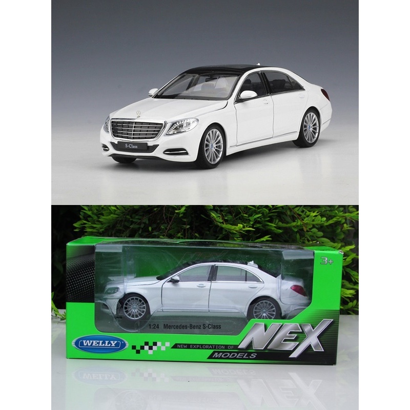 Welly 1/24 Mercedes-Benz S-Class S500 (W222) 2016 Sedan Car White ...