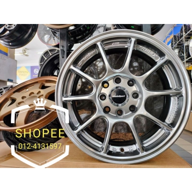 NEW SPORT RIM 14 INCH TC105X RM760 KANCIL MYVI AXIA (KENA BELI 2KALI ...