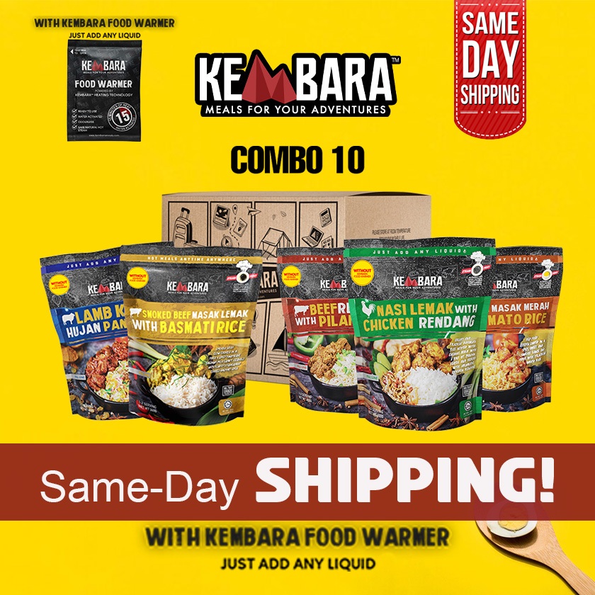 (COMBO 10 WITH WARMER) Kembara Meals (Emergency Life Saver) | Shopee ...