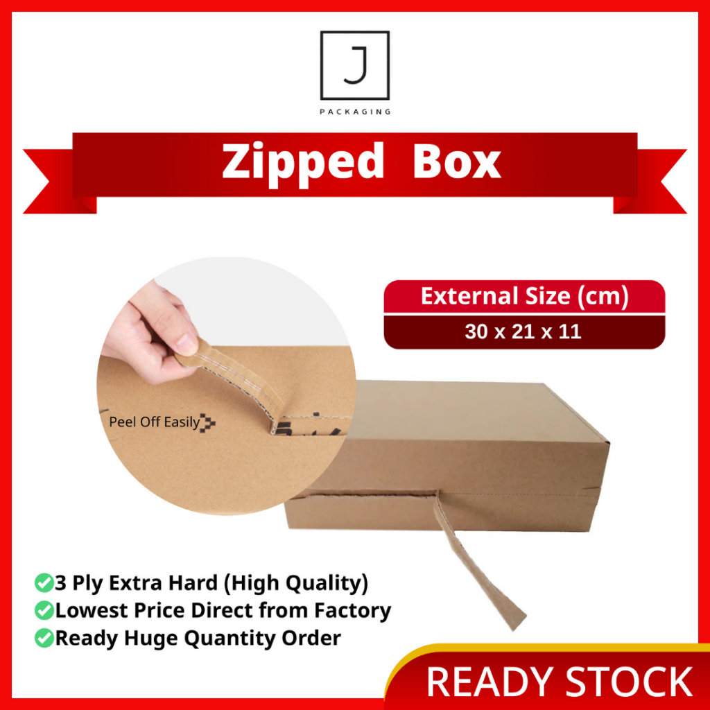 J Packaging | Zipped Box Packaging Box Die Cut Box Gift Box Paper Box ...