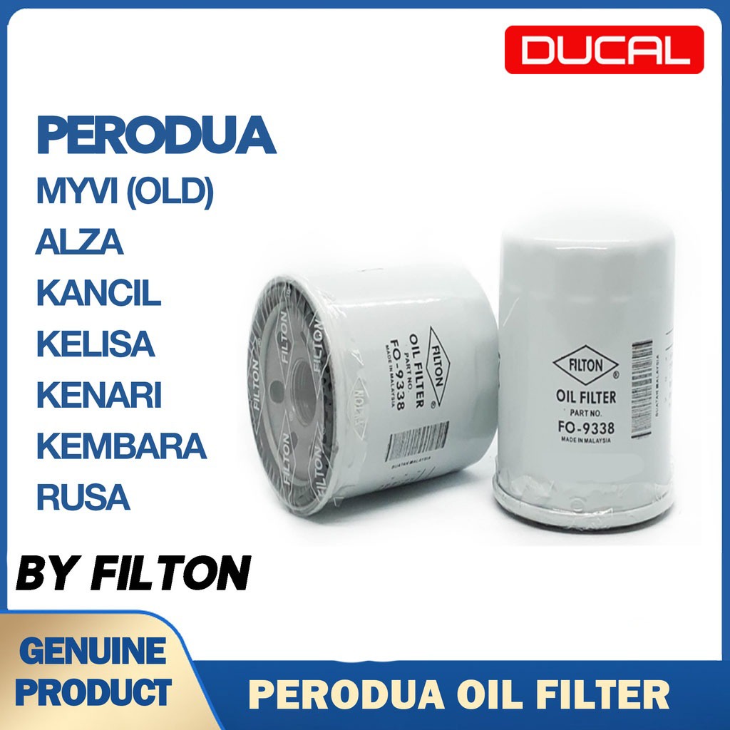 FILTON PERODUA OIL FILTER ( 15601-00R01-000 ) GENUINE PARTS | Shopee ...