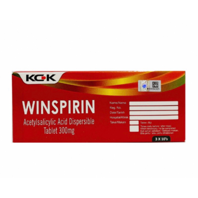 KCK WINSPIRIN 300mg - 1 BOX (3’s) | Shopee Malaysia