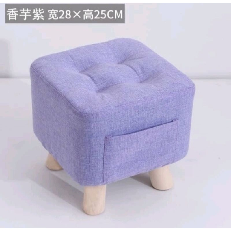 Ready Stock 🇲🇾Small stools home creative fabric round stool living room ...