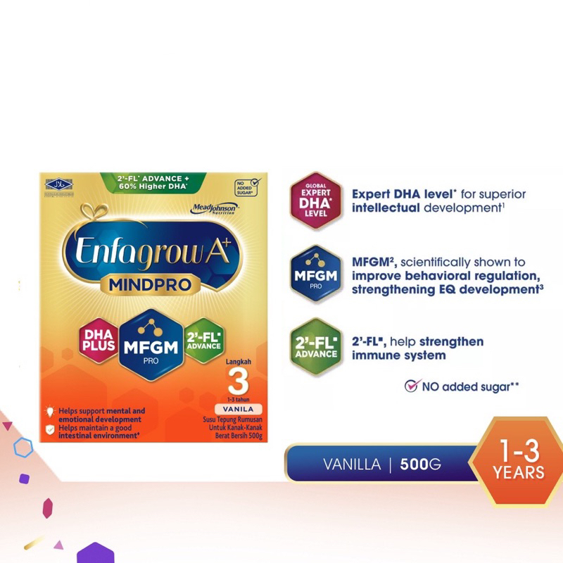 Enfagrow A + Step 3 Vanilla & Asli 500g(Exp9/2024) | Shopee Malaysia