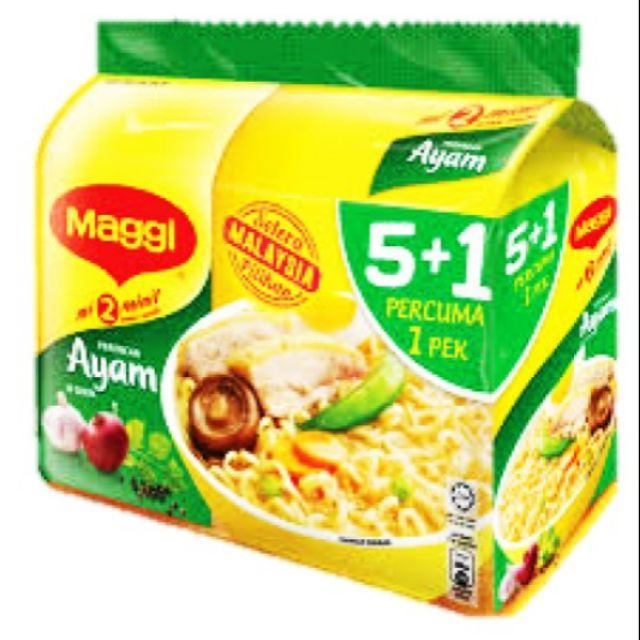 Maggi Perisa Ayam Chicken Flavour 77g (5+1） | Shopee Malaysia