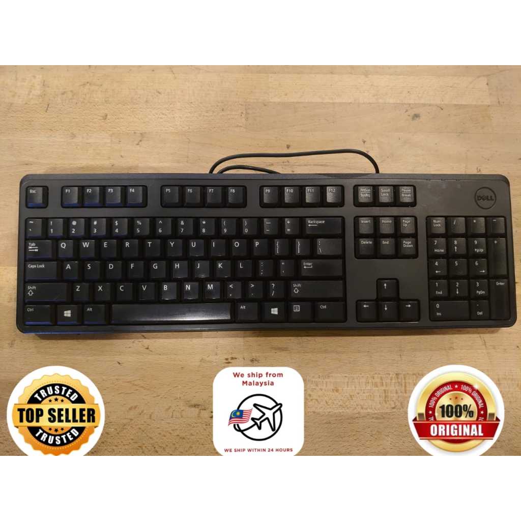 DELL STANDARD WIRED KEYBOARD SK-8120 100% ORIGINAL USE | Shopee Malaysia