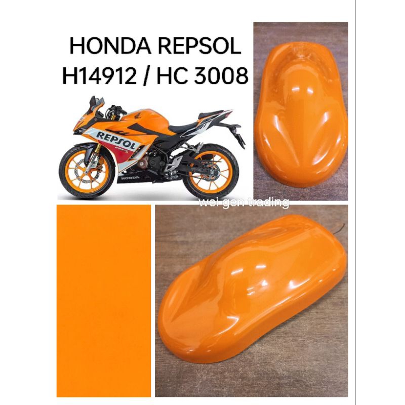 HONDA REPSOL ORANGE - HC 3008 / H14912 ( 2K PAINT HIGH TEMP ) | Shopee ...