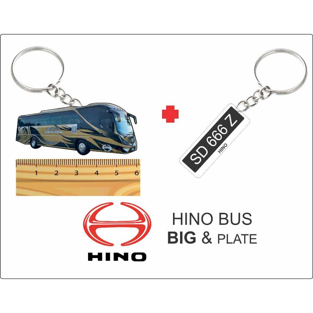 hino custom bus express 2d keychain | Shopee Malaysia