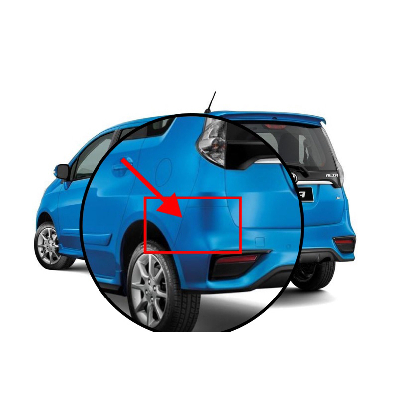 ORIGINAL PERODUA ALZA D49A D46T 2009-2018 REAR SIDE BUMPER BRACKET ...