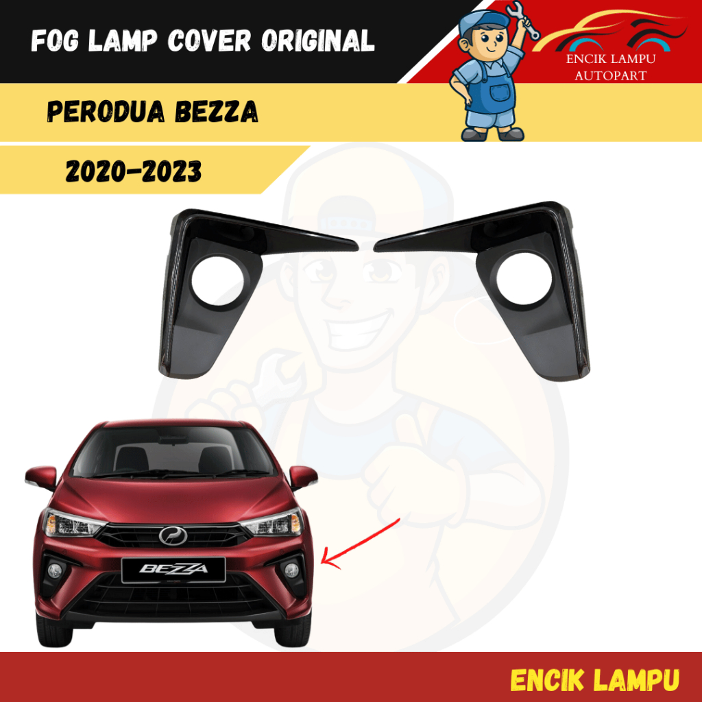 Perodua Bezza 2020 - 2023 Fog Lamp Cover Sport Light Cover Original 100 ...