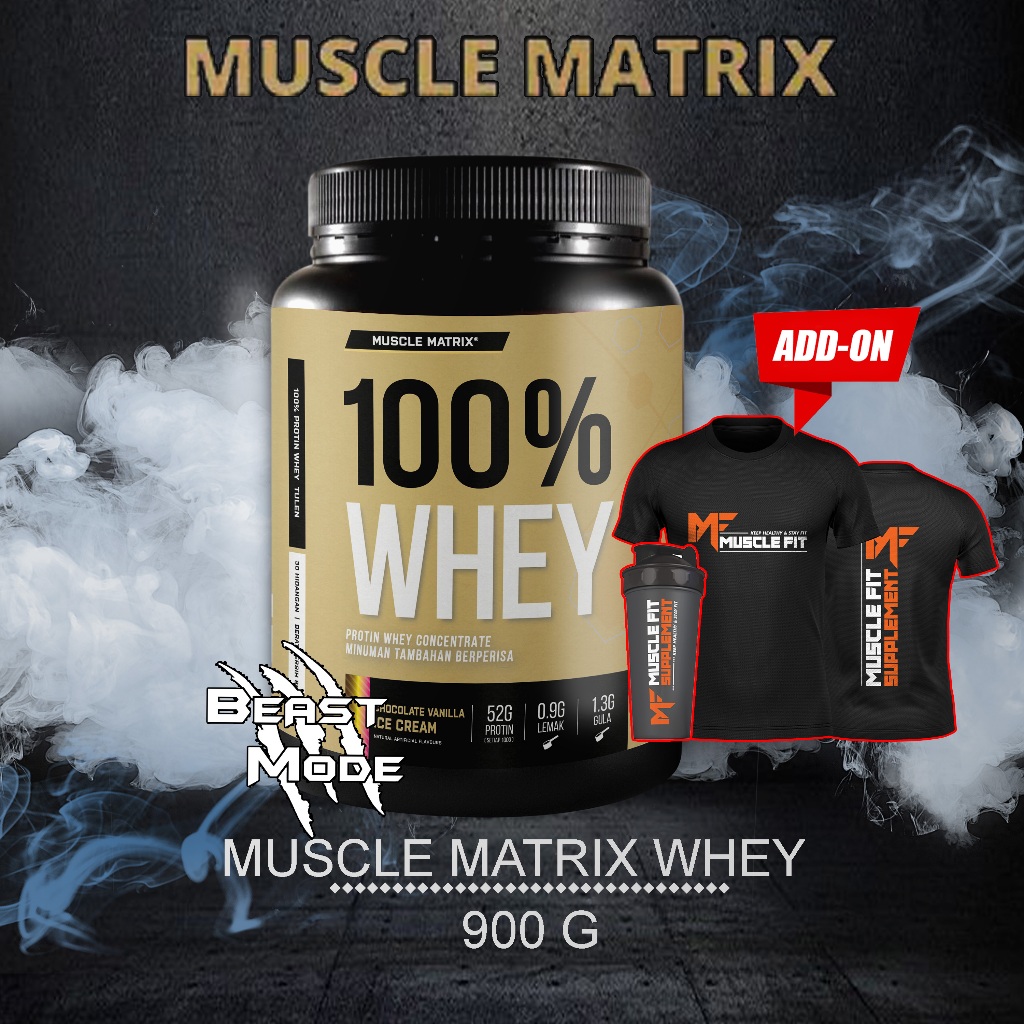 Muscle Matrix Whey Protein 2 lbs/900 g (30 servings) | Shopee Malaysia