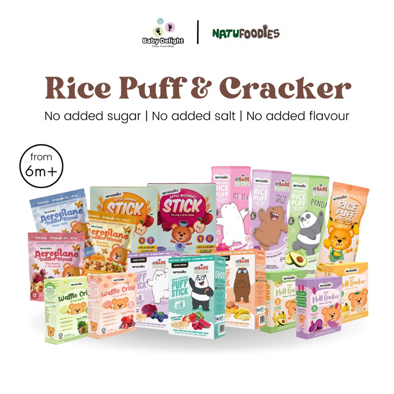 NATUFOODIES Organic rice puff Baby Puff Baby Crackers | Shopee Malaysia