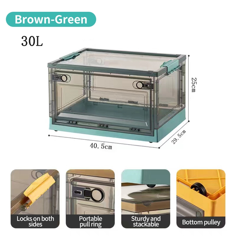 120L Foldable Storage Box/Plastic Storage Box With Lid/Storage ...