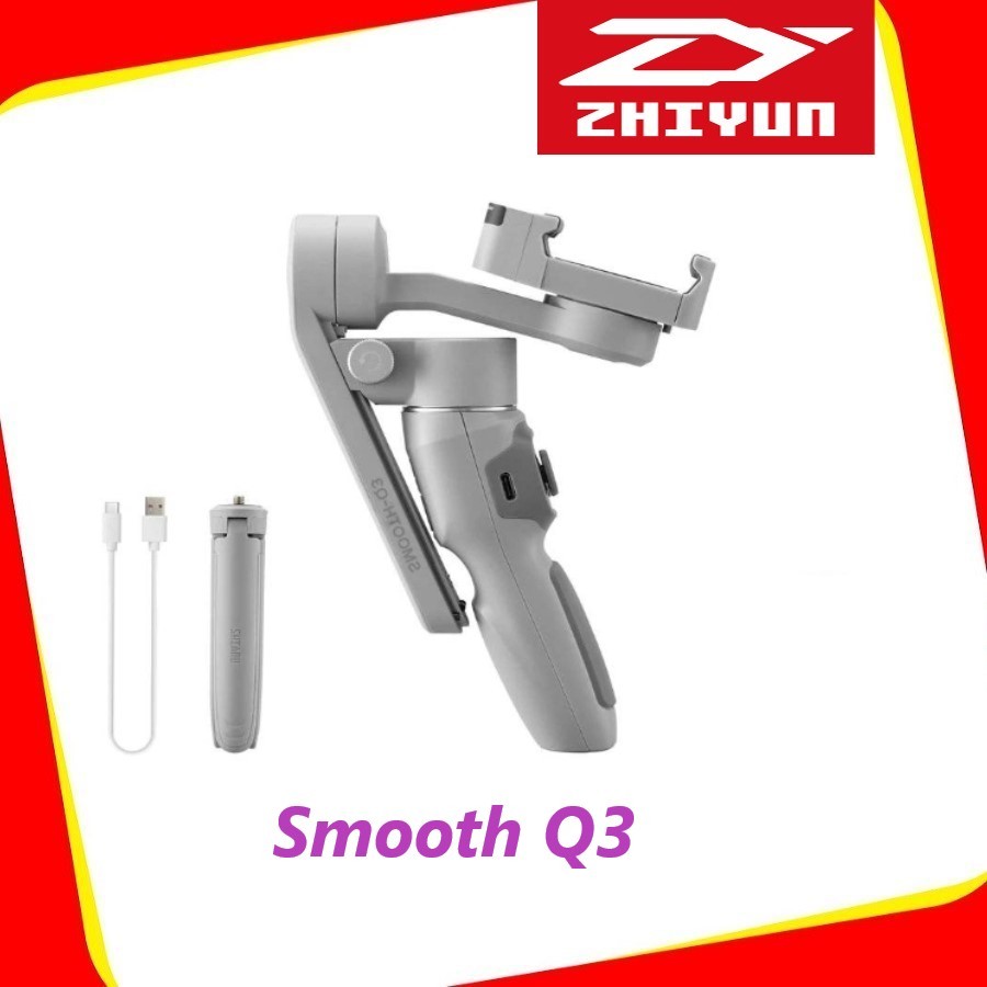 Zhiyun Smooth Q3 Combo Smartphones Gimbal 3-Axis Flexible Phone Handheld Stabilizer with Fill ...