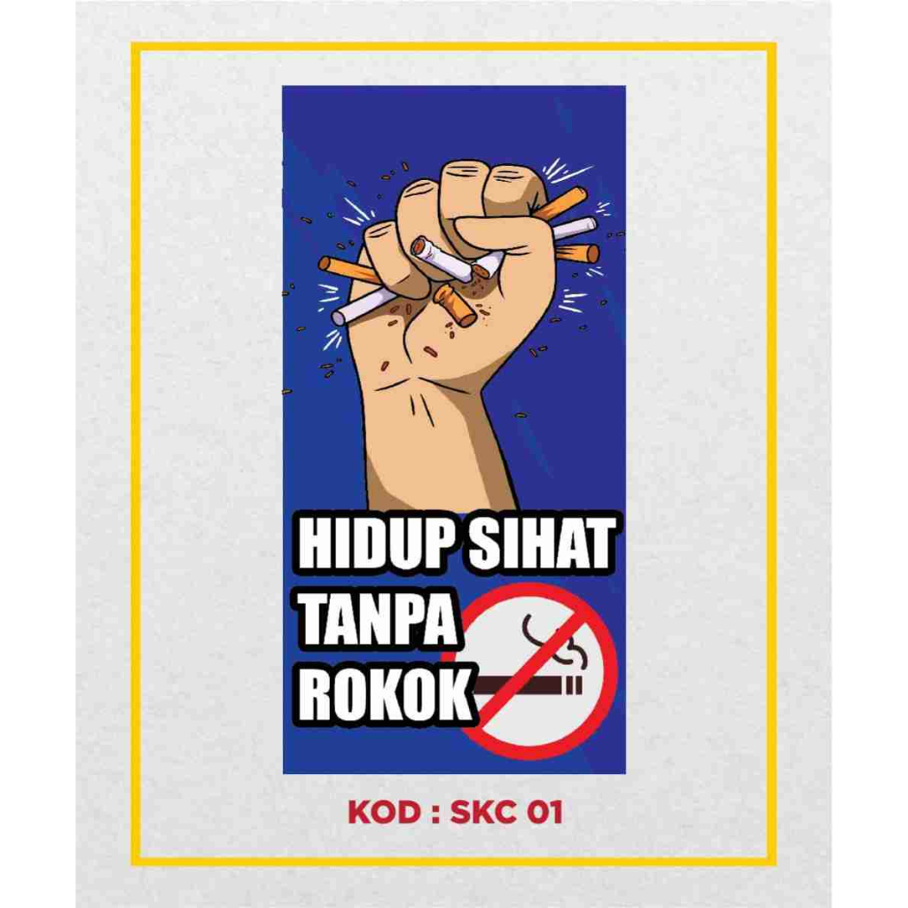 Poster Anti Dadah / Anti Rokok | Poster Kesedaran Ceria | Poster ...