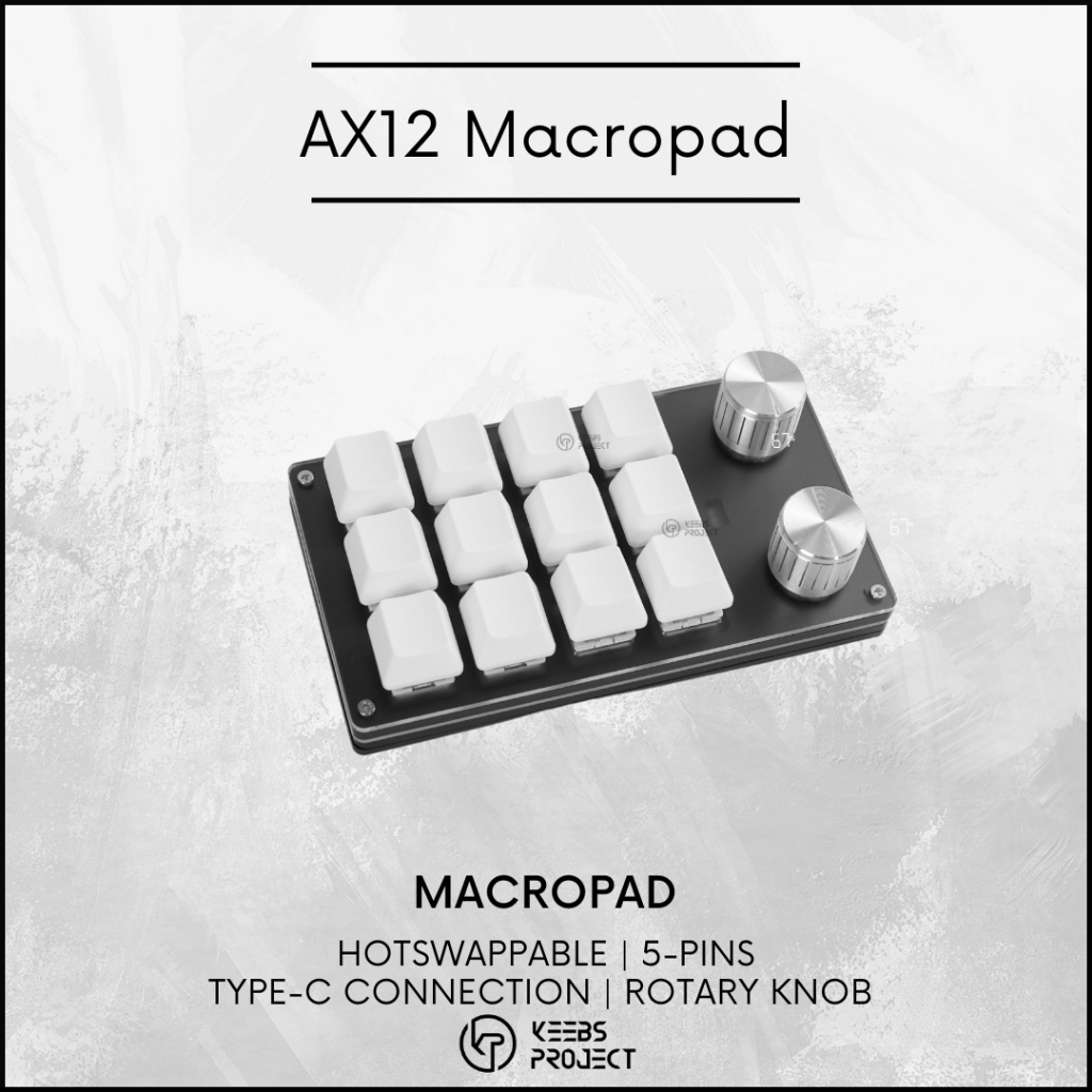 [READY STOCK] AX12/AX6/AX3 RGB Mechanical Macropad/Numpad Assembled Kit ...
