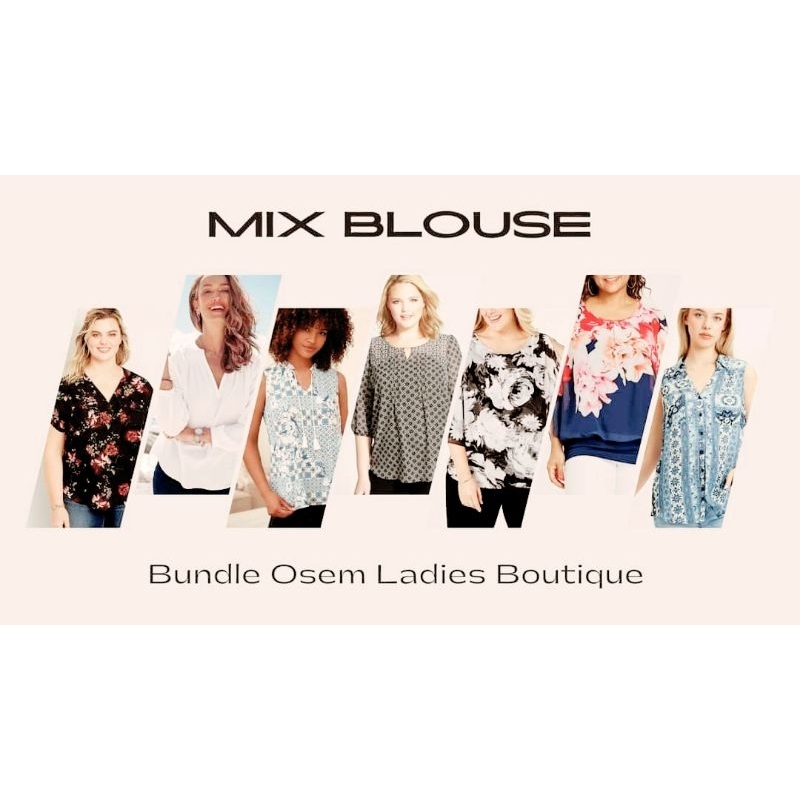 🌸 LADIES MIX BLOUSE 🌸 | Shopee Malaysia
