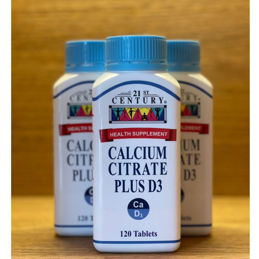 21ST CENTURY CALCIUM CITRATE PLUS D3 120'S (EXP 02/2026) | Shopee Malaysia