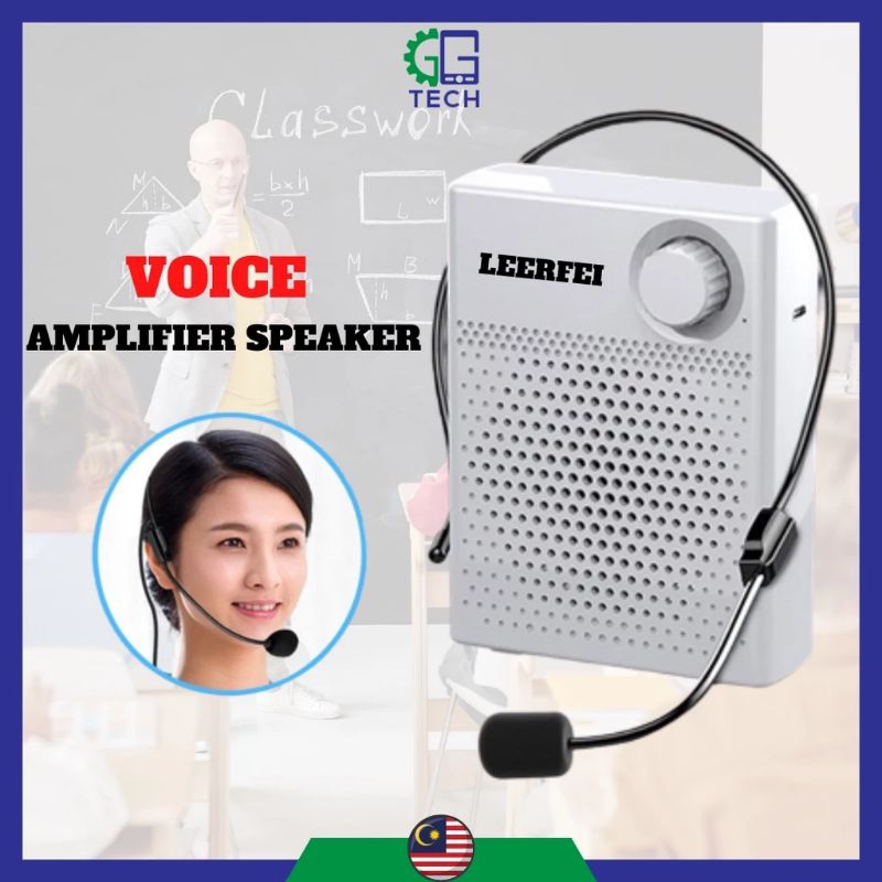 Portable Loud Speaker with Microphone Voice Amplifier Speaker with Mic ...