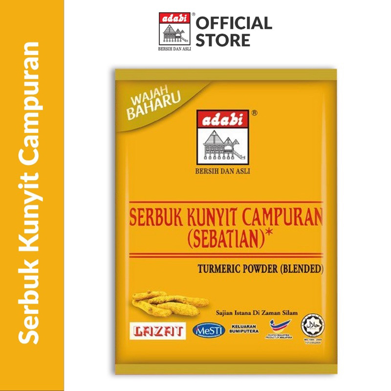 Serbuk Kunyit Adabi 30g / 100g / 250g exp: 1/2025 | Shopee Malaysia