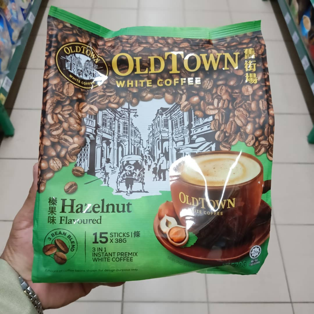 Premix Instant White Coffee 3 in 1 Oldtown White Coffee Hazelnut ...