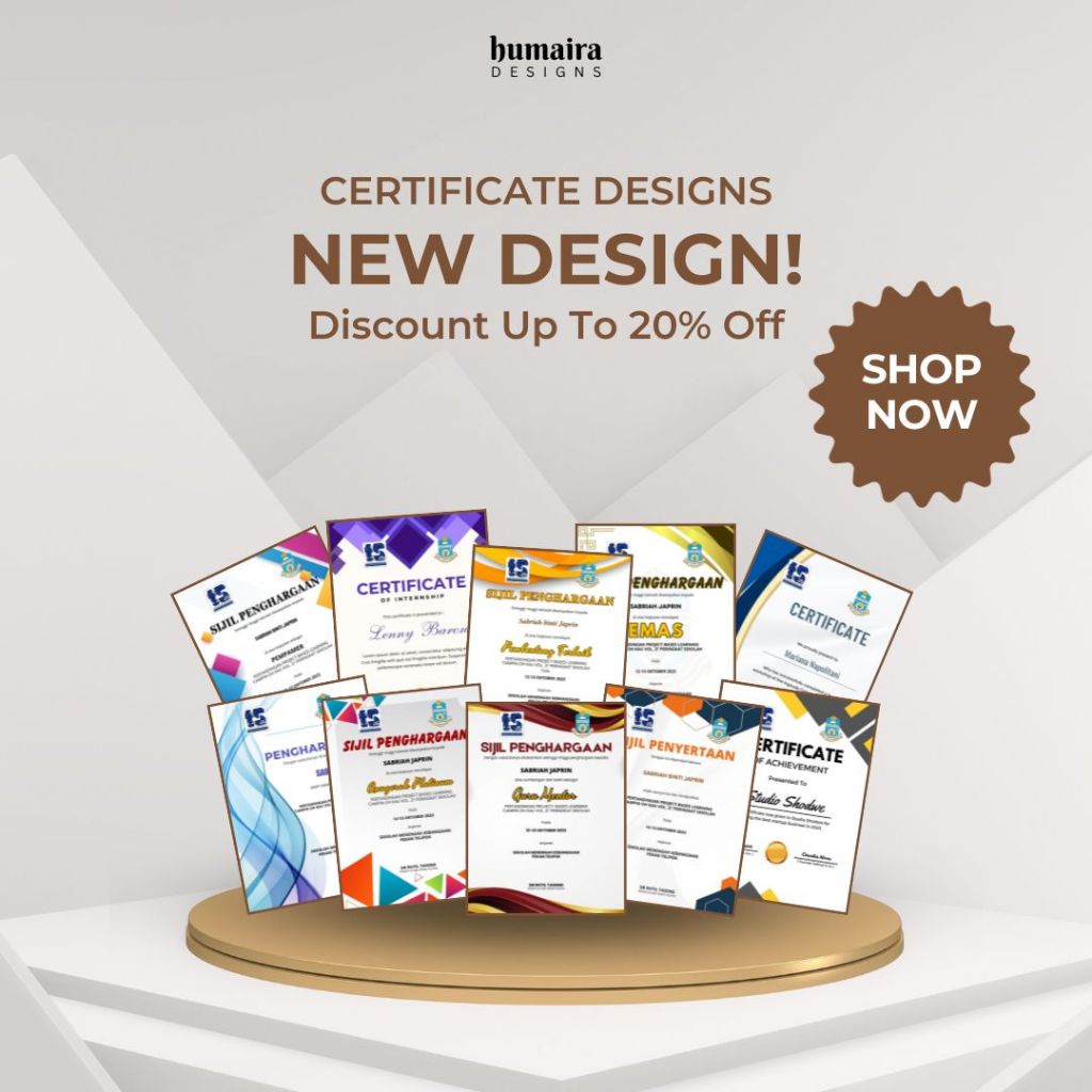 [PART 1] Template Sijil Certificate Template Editable | Shopee Malaysia
