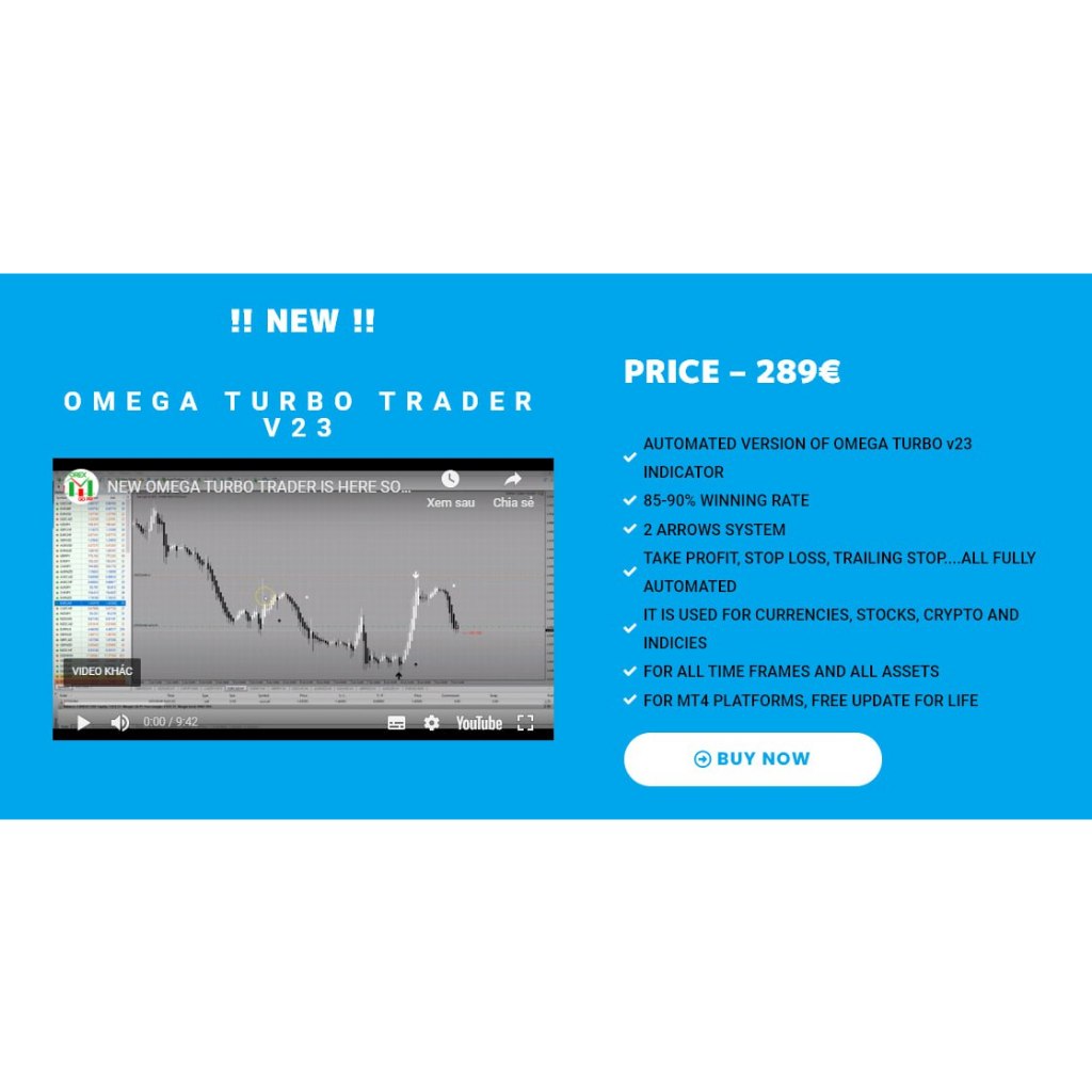 OMEGA TURBO TRADER EA V23 + INDICATOR V23 MT4 EA + Indicators ...