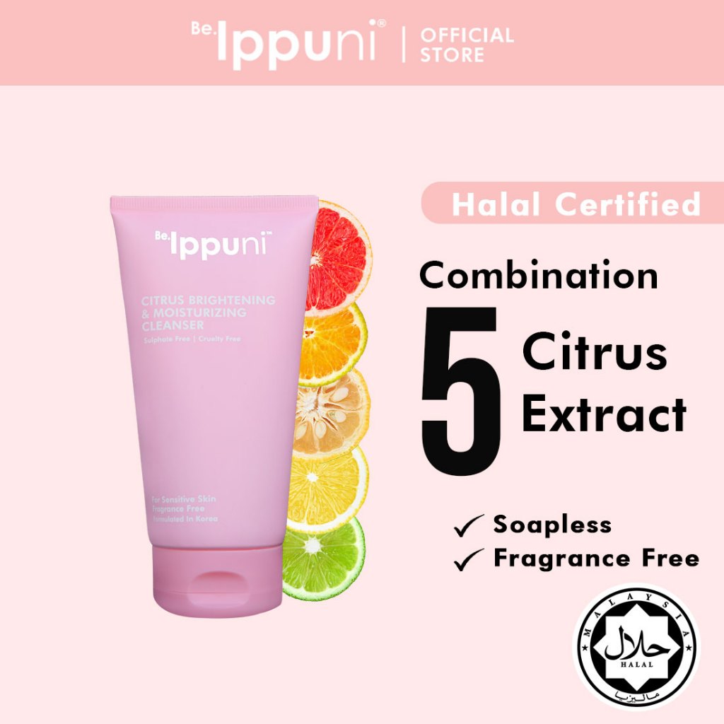 Be.Ippuni Citrus Brightening & Moisturizing Cleanser (150ml) | Shopee ...