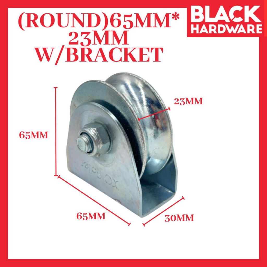 Black Hardware Gate Roller Wheel Heavy Duty Pintu Roda Pagar Rumah ...