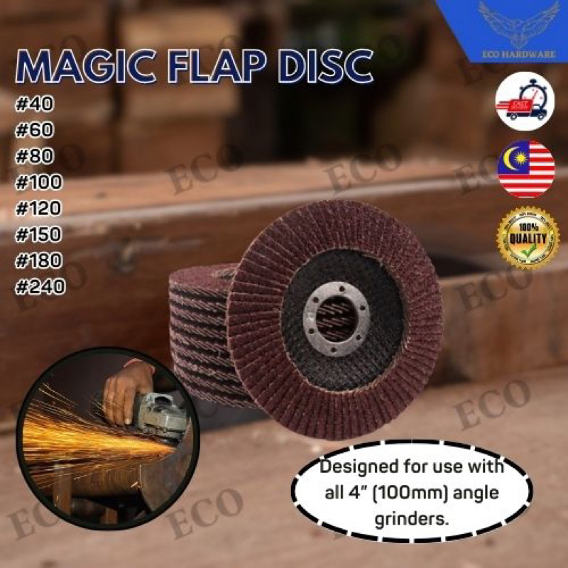 5pcs Magic Flap Disc Red Sand Paper Abrasive Kertas Pasir Angle Grinder ...