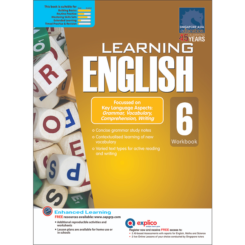 Learning English Workbook 1 - 6 | Topical | Primary English School ...