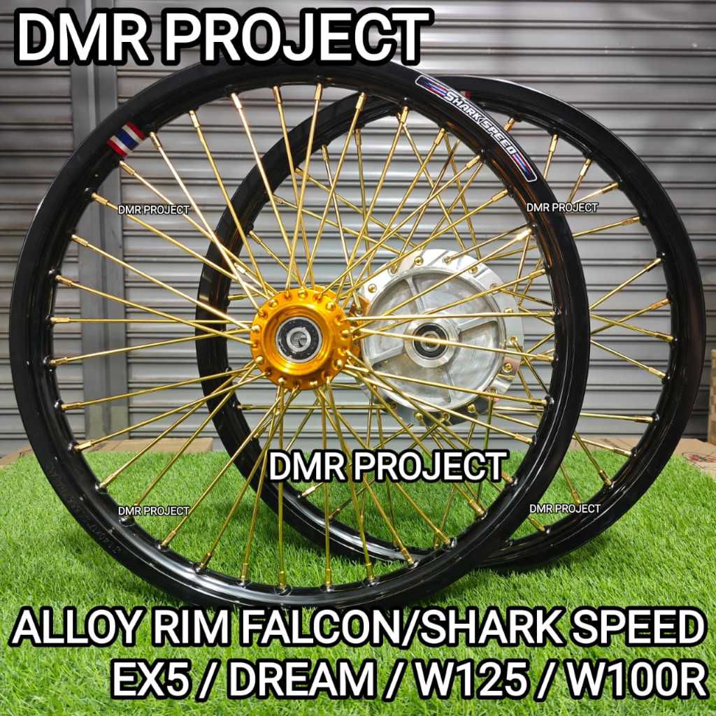 ALLOY RIM EX5 DREAM/WAVE 125(DISC) 1.40X17 FRONT ALLOY/REAR CHROME ...