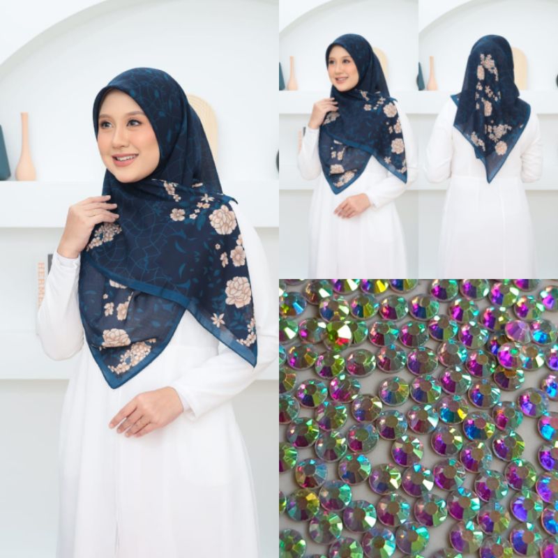 💎💎Tudung Bawal Cotton batu ( stone) 💎💎Voile Corak Bidang 45 | Printed ...