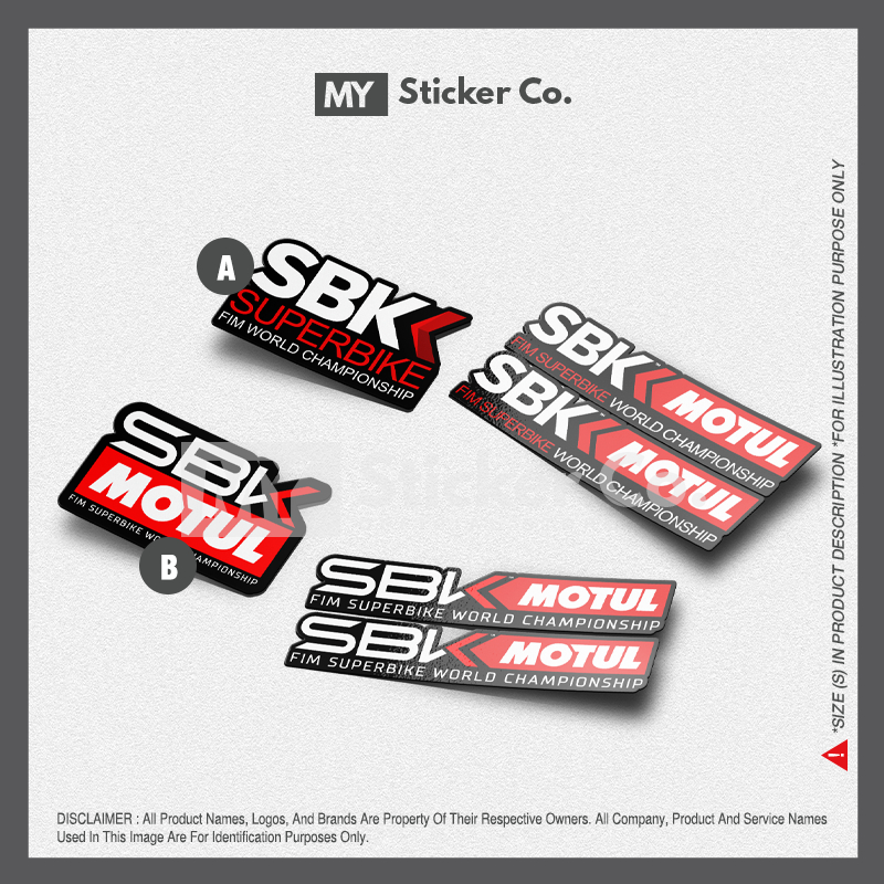 Sticker - SBK Superbike FIM World Champ | Shopee Malaysia
