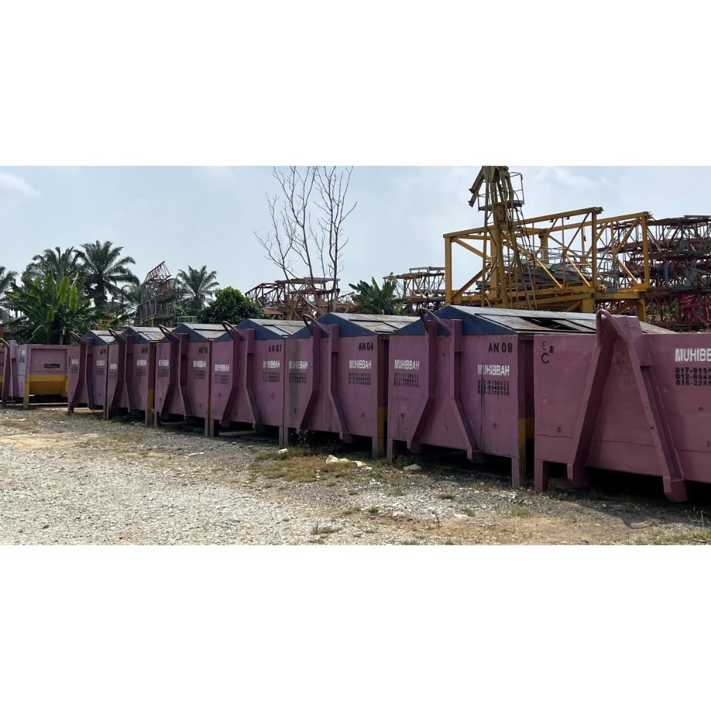 Muhibbah Roll-On Roll-Off bin (RORO), Armroll Bin with Cover ...