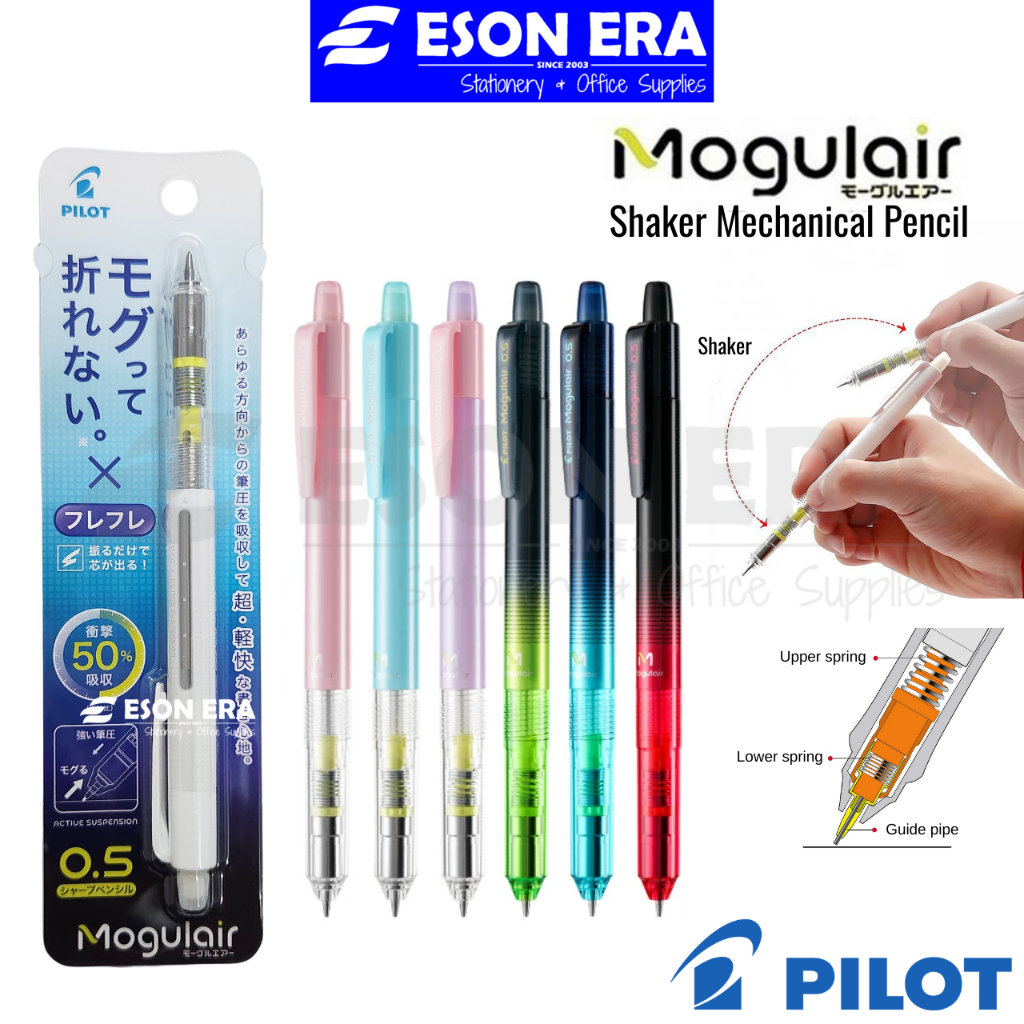 Pilot Mogulair 0.5mm Mechanical Pencil Shaker Pensel Picik | Shopee ...