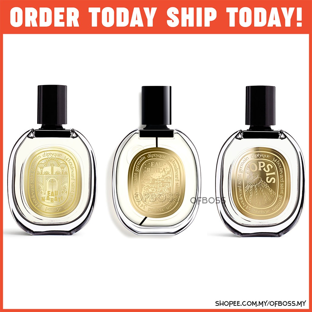 DIPTYQUE EAU NABATI-EAU RIHLA-OPSIS 75ML EAU DE PARFUM EDP FOR UNISEX ...