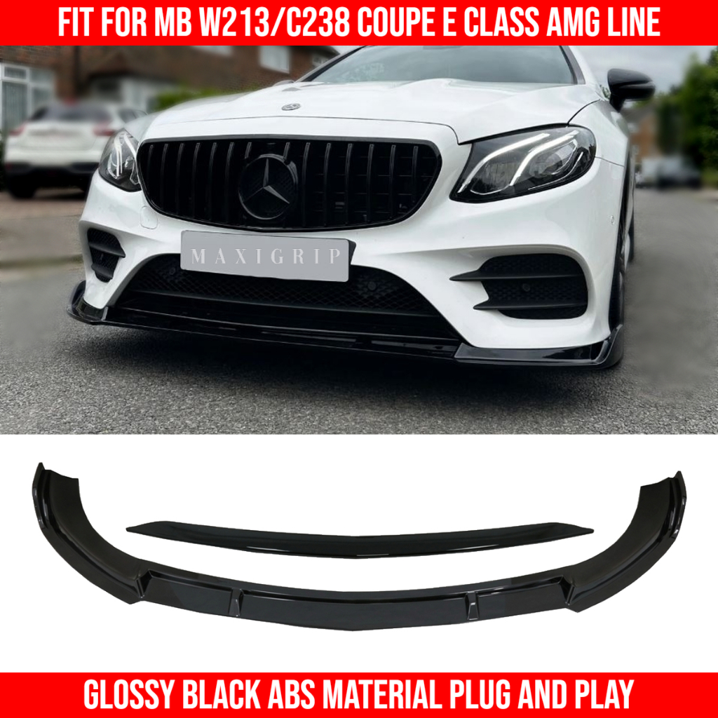Mercedes Benz E class W213 Facelift C238 coupe AMG front lip skirting ...