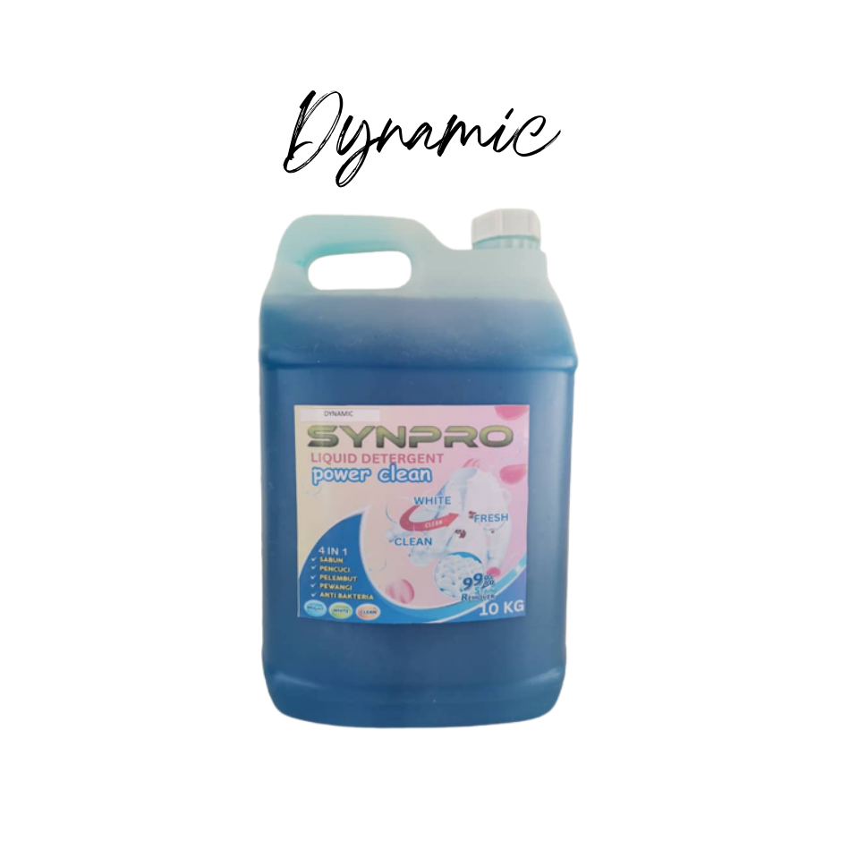 10 KG DYNAMIC SABUN PENCUCI BAJU SYNPRO PEWANGI+PELEMBUT+ANTIBAKTERIA ...