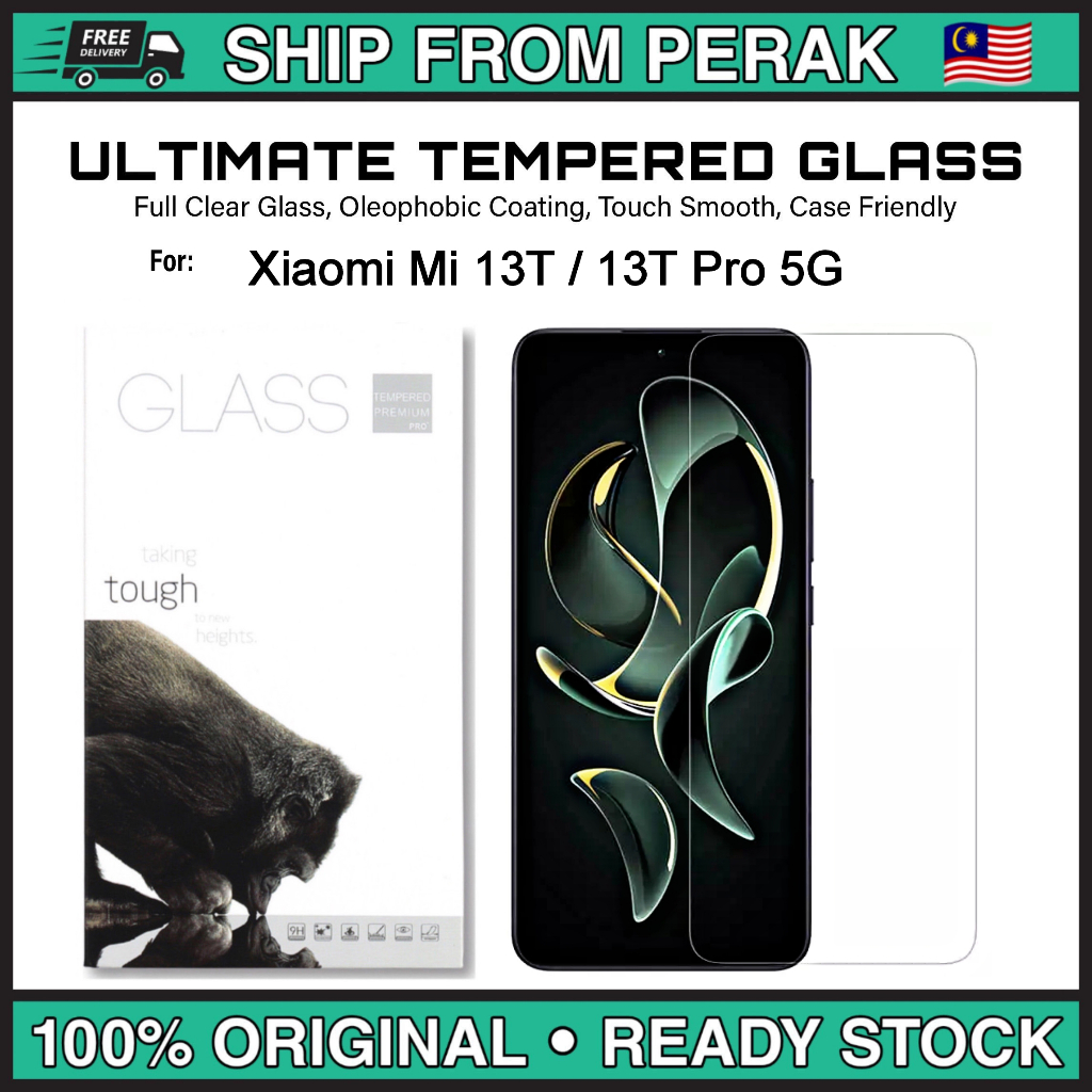 Ultimate Glass for Xiaomi Mi 14T Pro/13T Pro/12T Pro/11T Pro 5G Full Clear Tempered Glass Screen ...